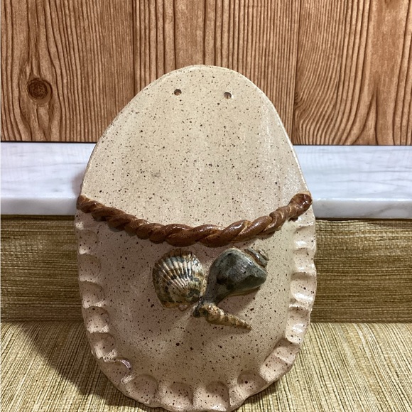 Accents | Hobbyist Pottery Seashell Wall Pocket 1x65 | Poshmark